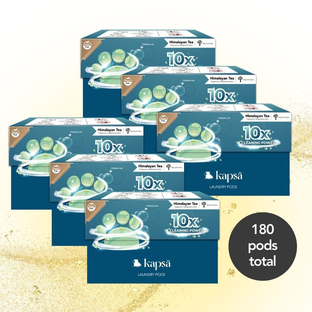 Kapsa | Low Suds Laundry Detergent 180 Pod - Himalayan Tea (ION Scent ...