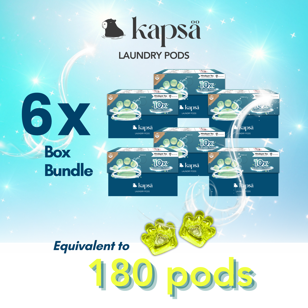 Kapsa | Low Suds Laundry Detergent 180 Pod - Himalayan Tea (ION Scent ...