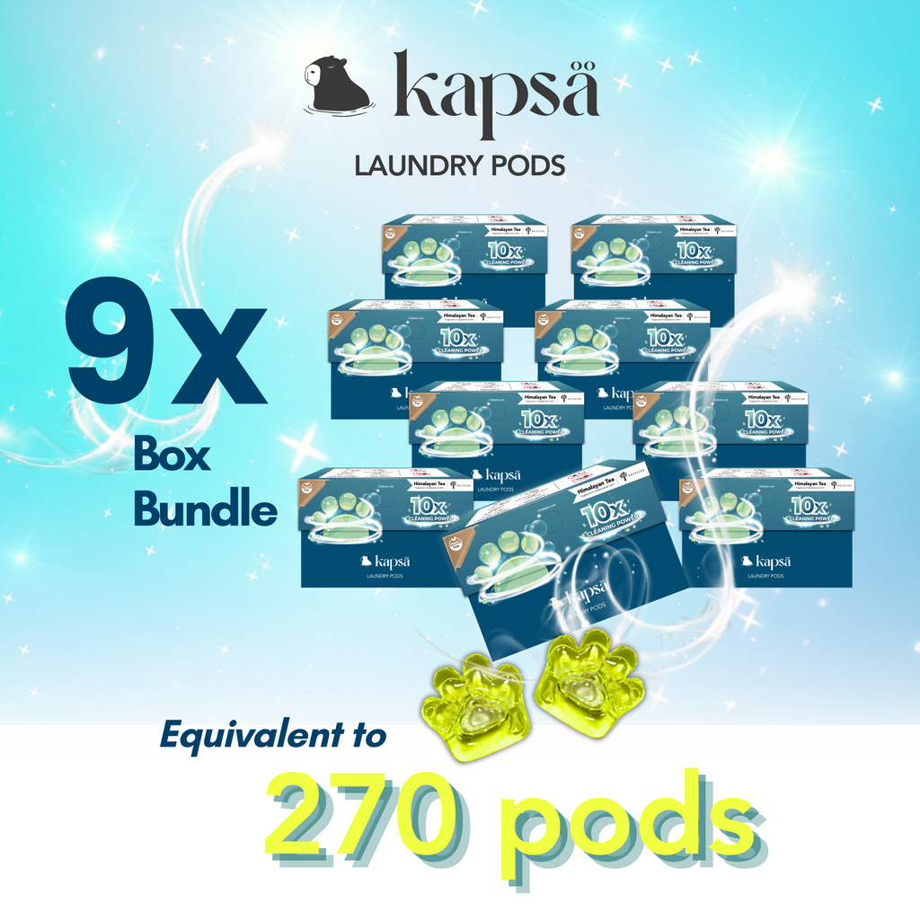Kapsa | Low Suds Laundry Detergent 270 Pod - Himalayan Tea (ION Scent ...