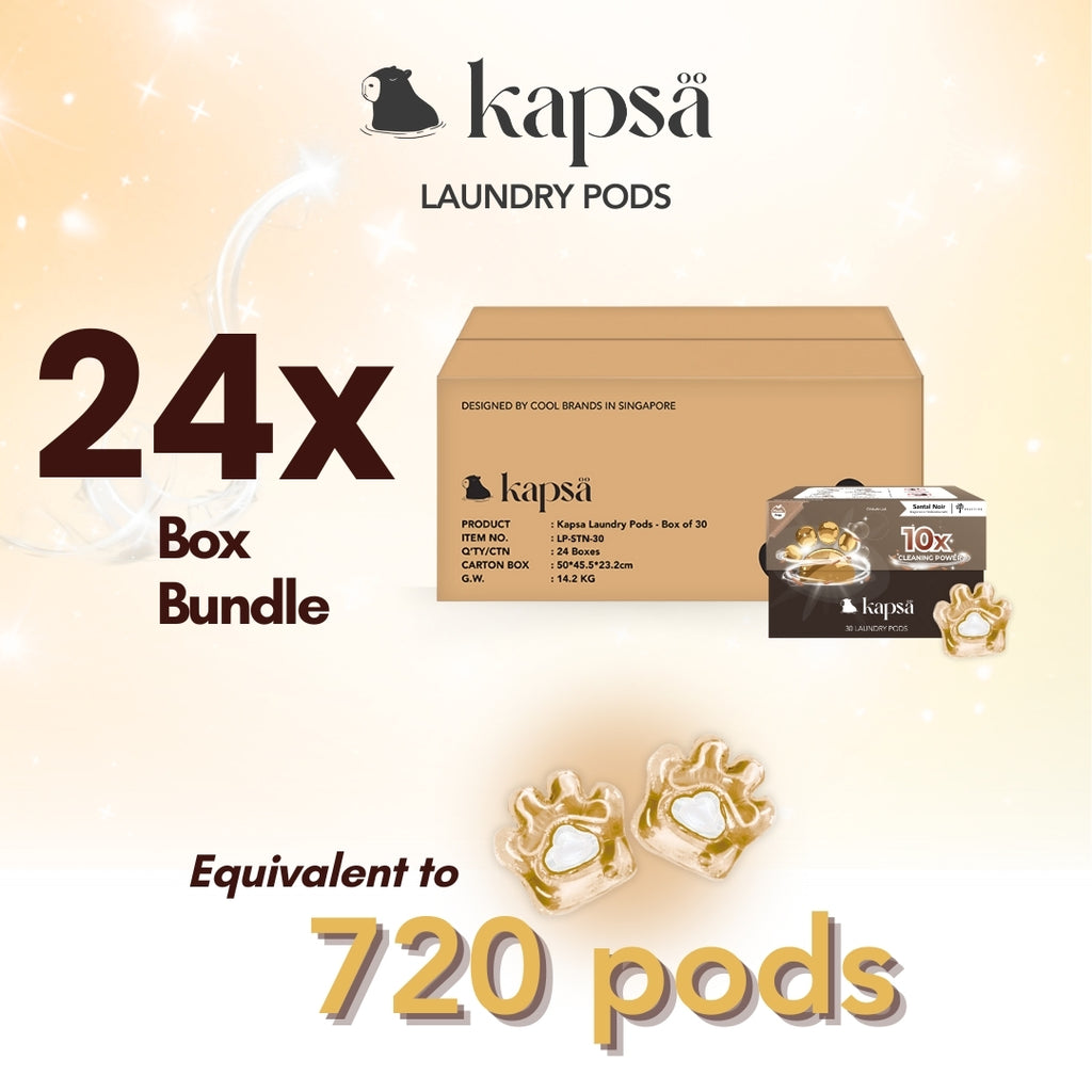 Kapsa | Low Suds Laundry Detergent 720 Pod - Santal Noir – Kapsä SG