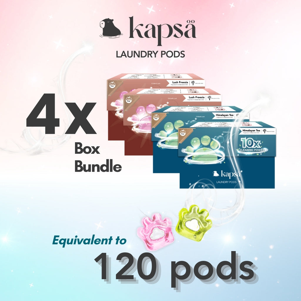 Kapsa | Low Suds Laundry Detergent Pods - Himalayan Tea (ION Scent ...